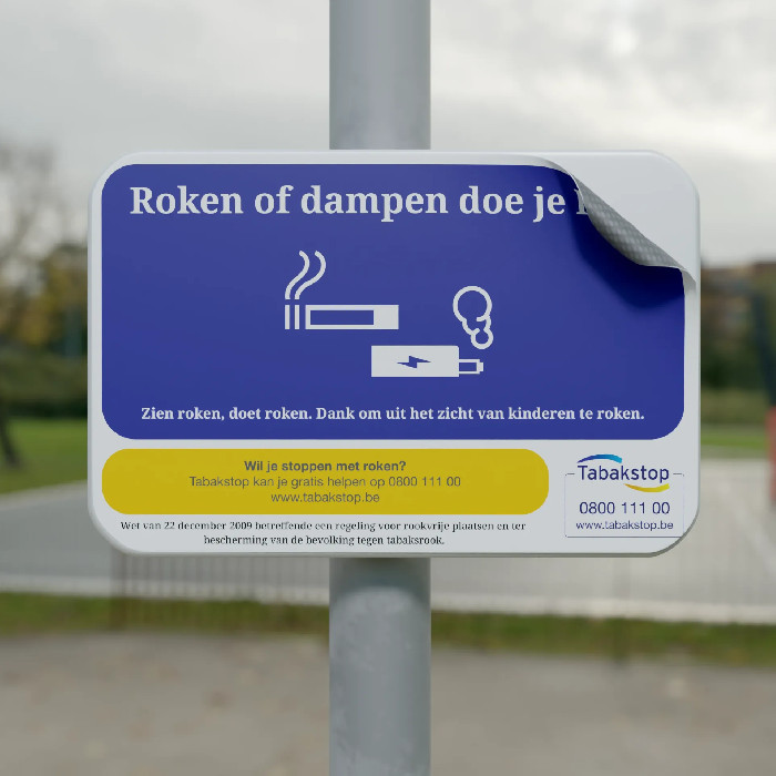 Sticker verkeersbord - Rookzone - met wettekst - NL :: Webshop ...